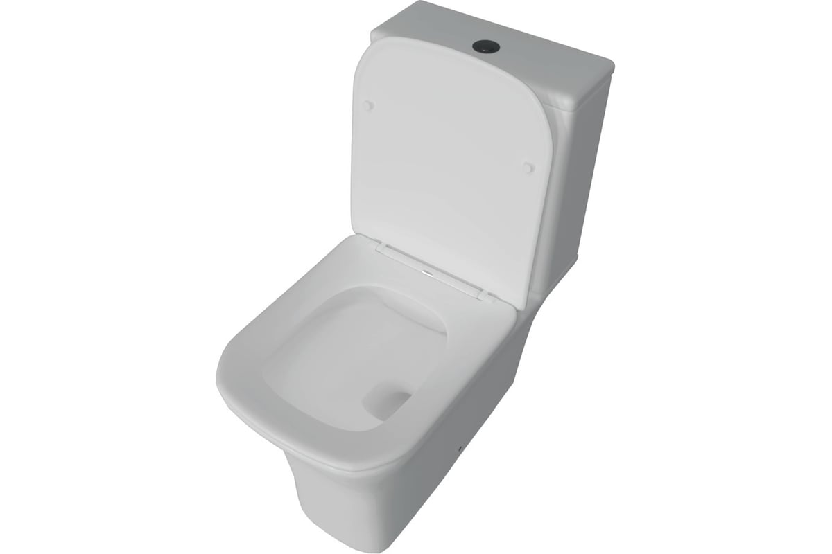 Унитаз напольный Teymi Helmi Pro безободковый, сиденье микролифт T40305 ...