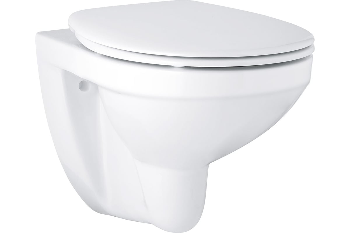 Унитаз Grohe Bau Ceramic подвесной, ободковый, с сиденьем, без ...