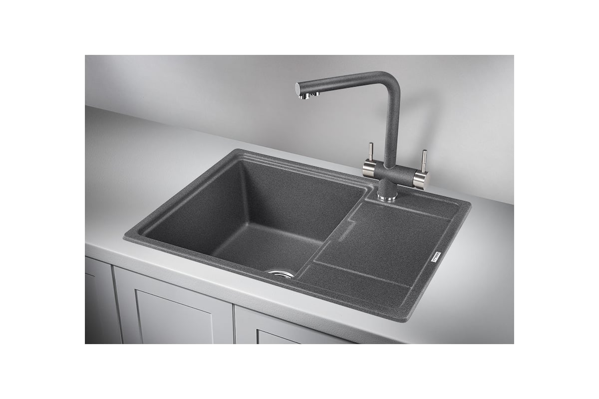 Мойка для кухни GRANULA GR-6503 графит 6503_ГРАФИТ - выгодная цена ...