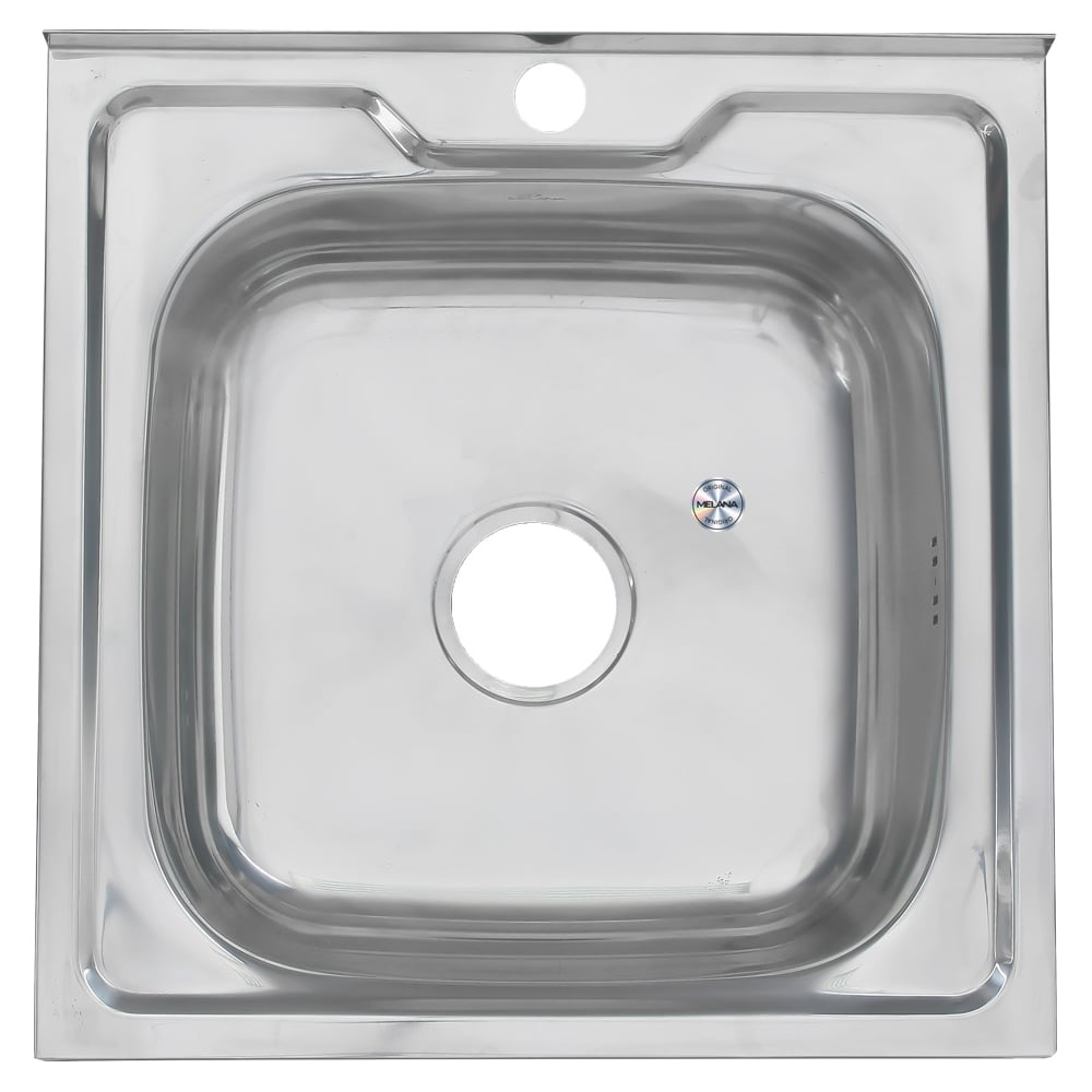 Мойка MELANA 5050 0,6/160 накладная, квадратная, с сифоном 012 t 15 012 ...