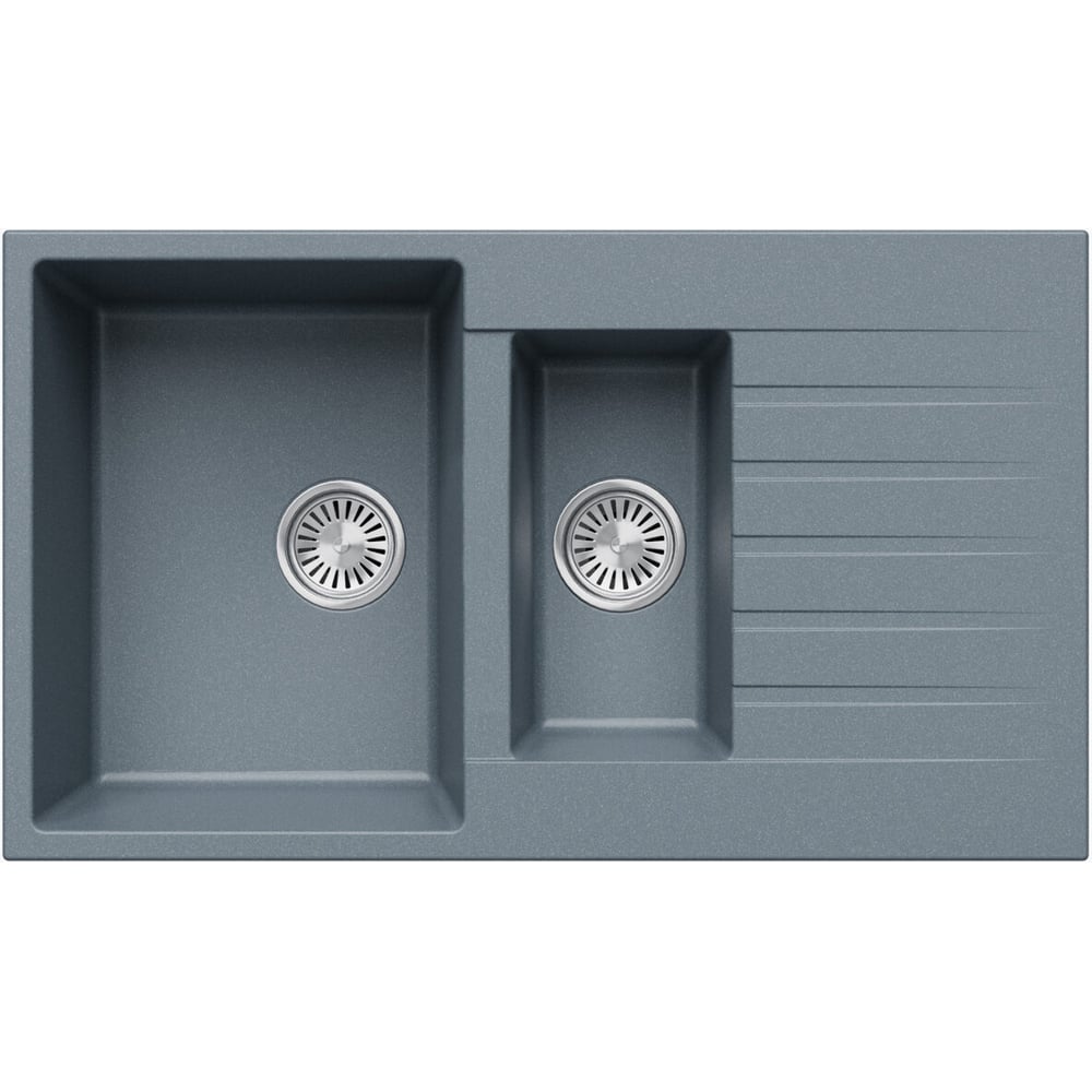 Кухонная мойка Tolero Classic r-118 грей 856189 - выгодная цена, отзывы ...