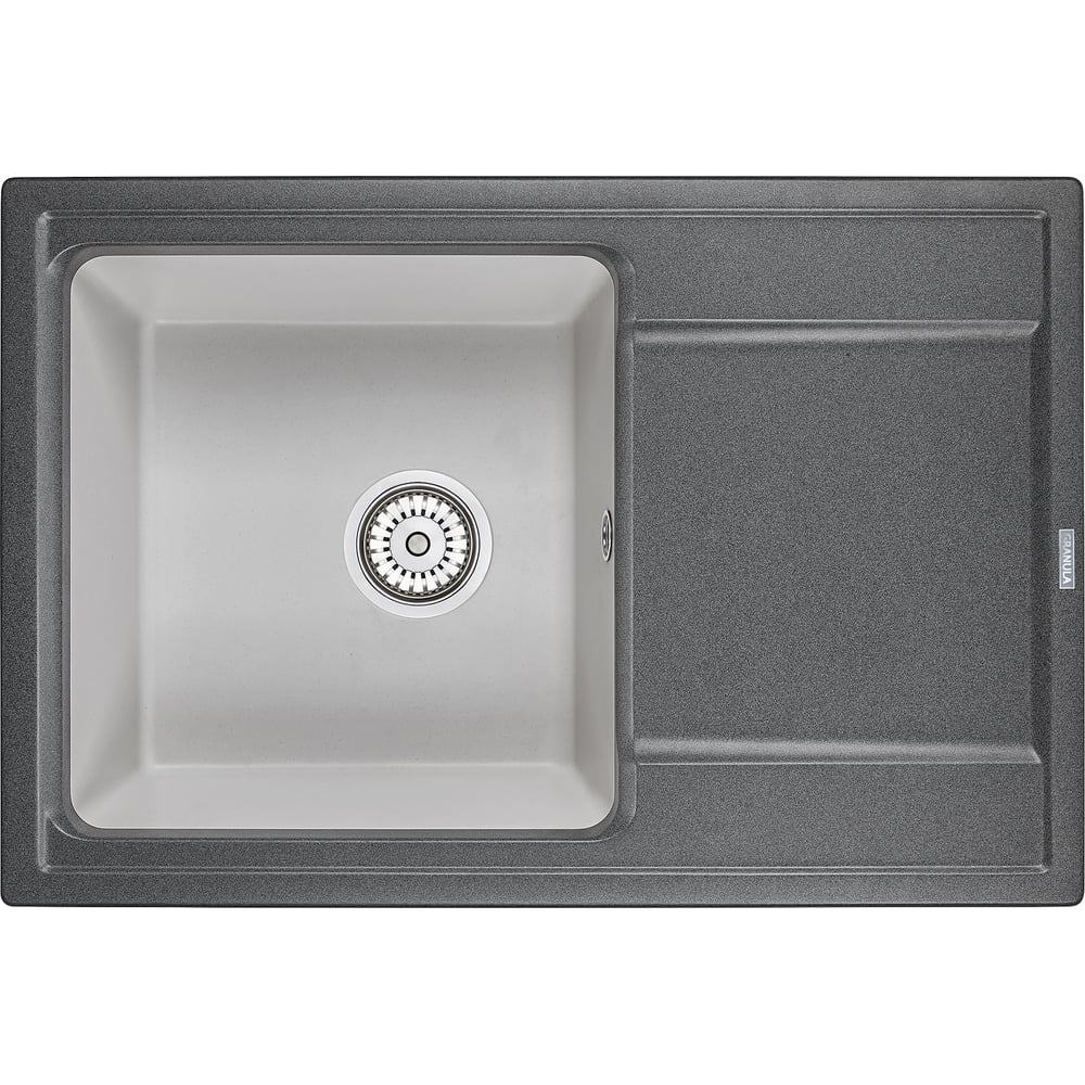 Кухонная мойка Granula Hibrid HI-74 гранит графит-базальт - выгодная ...