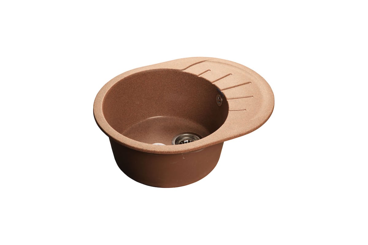 Мраморная мойка GRANFEST RONDO GF-R--580L чаша с крылом 579*445 мм ...