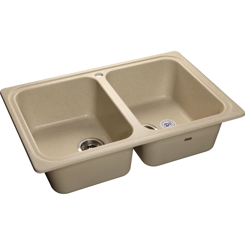 Мойка GRANFEST STANDART GF-S--780K мрамор, 2 чаши, 780х510 мм, бежевый S-780 K беж - выгодная ...