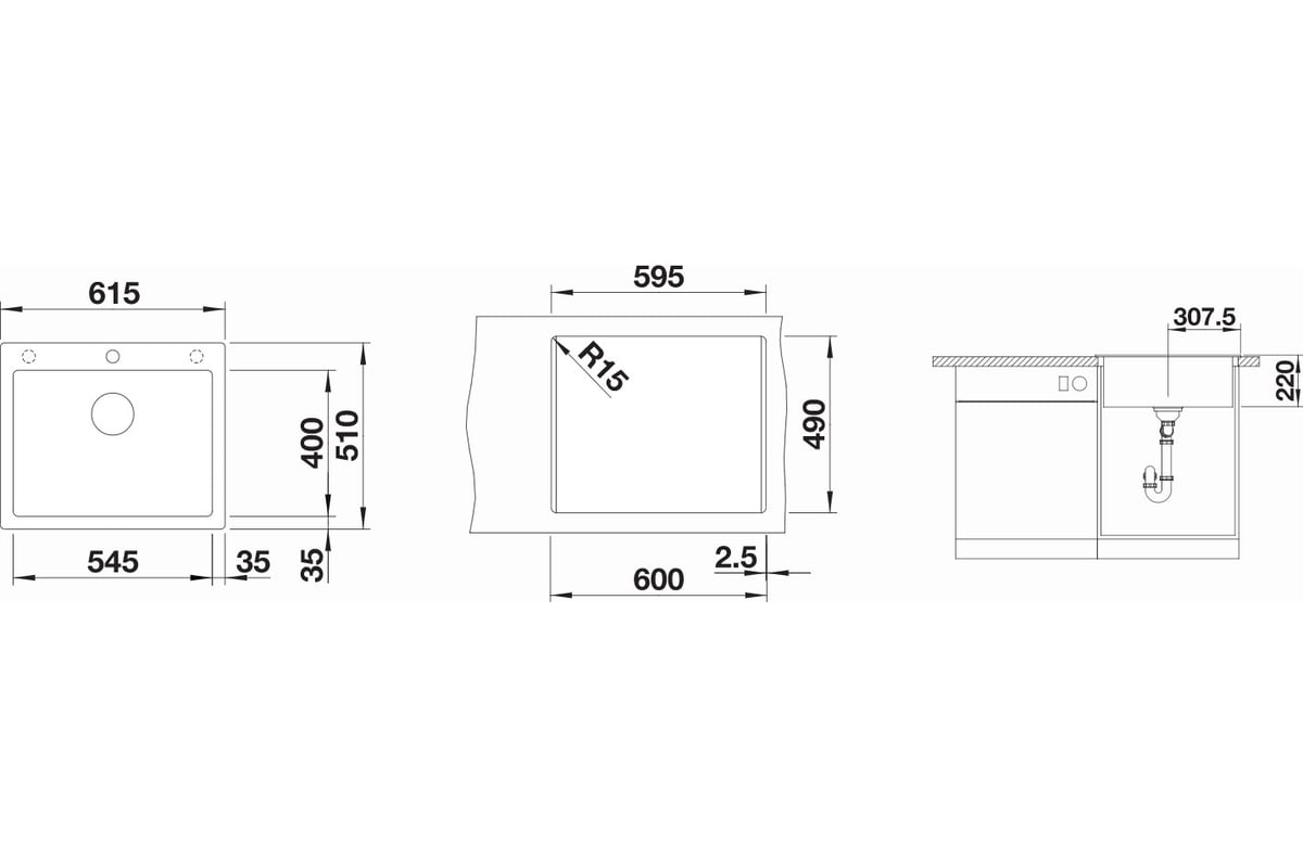 Мойка BLANCO PLEON 6 SILGRANIT антрацит 521678 - выгодная цена, отзывы ...