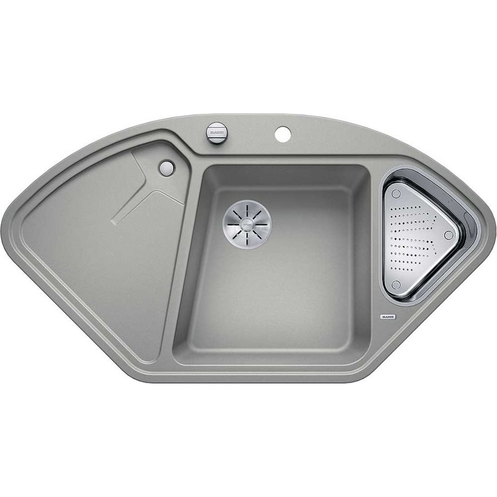 Мойка BLANCO DELTA II SILGRANIT жемчужный с клапаном автоматом 523659 ...