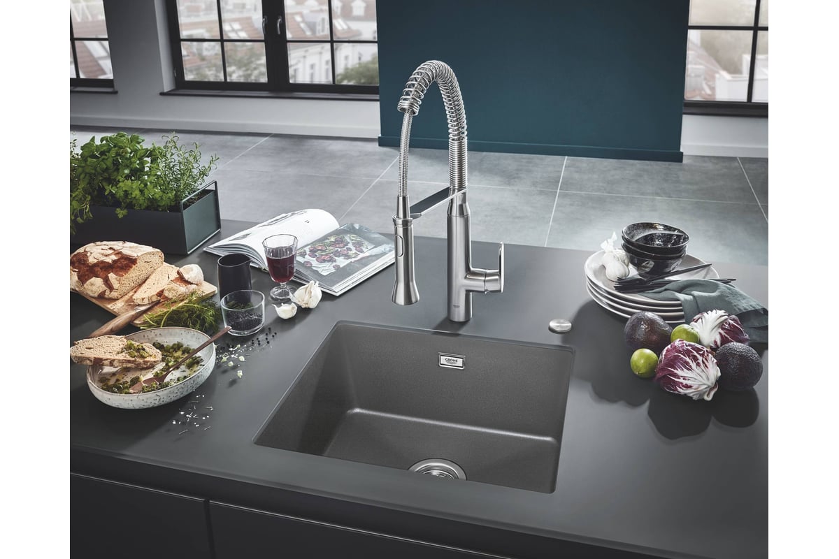 Композитная мойка Grohe K700U 60-C 53,3/45,7 1.0 с одной чашей 31654AT0 ...