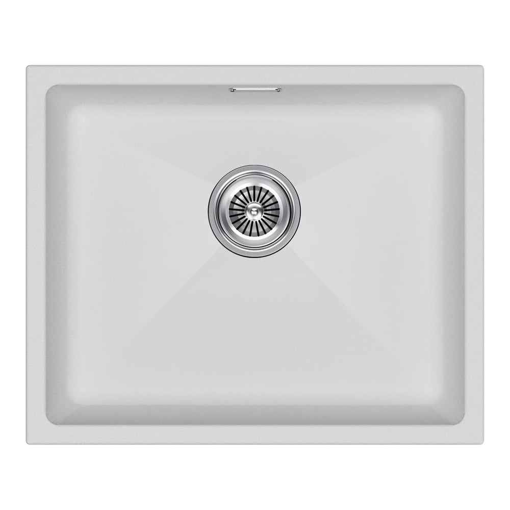 Мойка Paulmark LUMI 55UNI, IT-GRANIT, белый, 555x460 мм LU55-WH ...