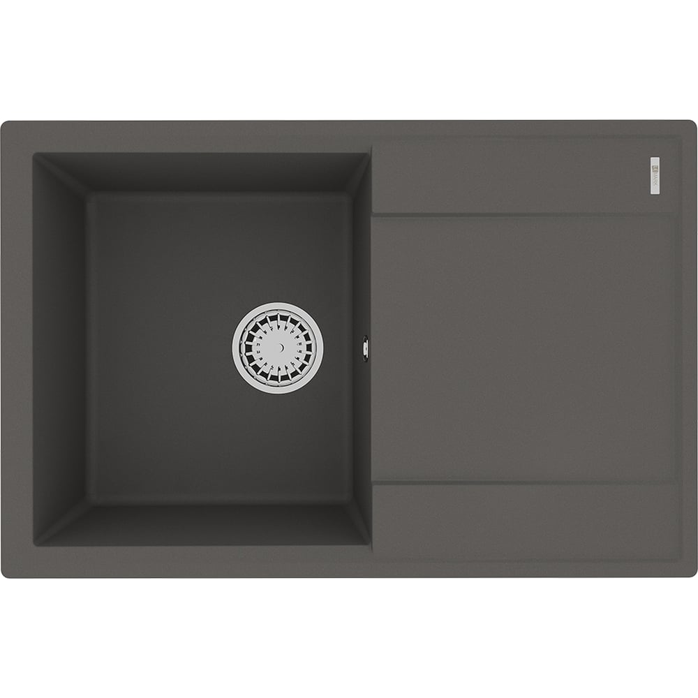 Мойка кухонная из кварцгранита Lemark IMANDRA 760 цвет: серый шёлк, комплектация: крепеж ...