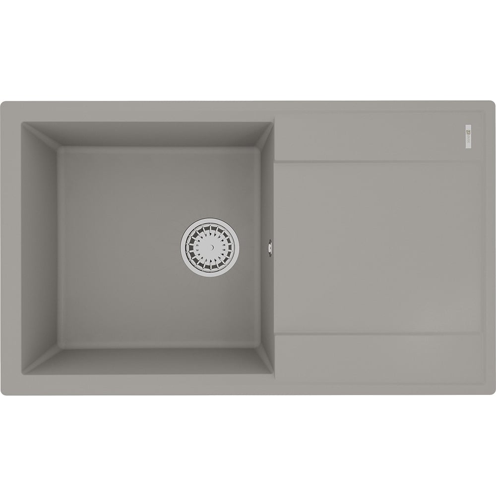 Мойка кухонная из кварцгранита Lemark IMANDRA 840 цвет: грей, комплектация: крепеж, сливная ...