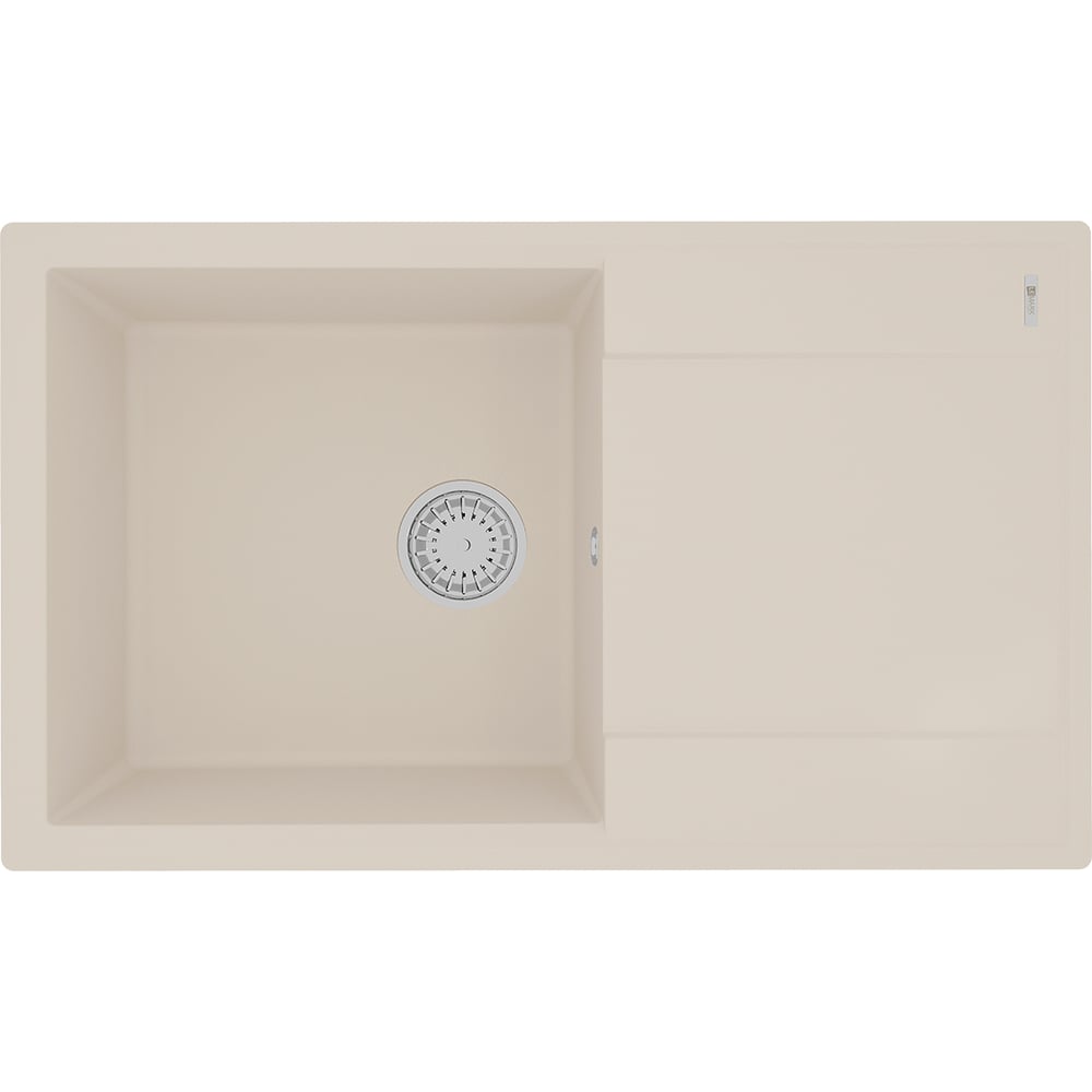 Мойка кухонная из кварцгранита Lemark IMANDRA 840 цвет: шампань, комплектация: крепеж, сливная ...