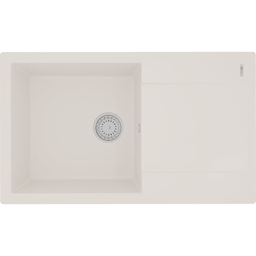 Мойка кухонная из кварцгранита Lemark IMANDRA 840 цвет: жасмин, комплектация: крепеж, сливная ...