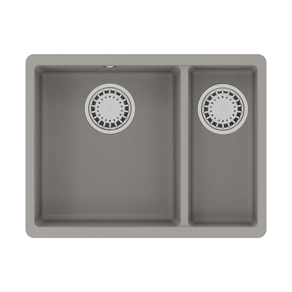 Кухонная мойка из кварцгранита Lemark SINARA 550.2-U цвет: грей комплектация: крепеж, сливная ...