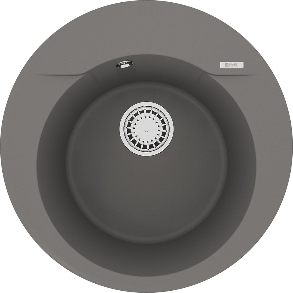 Кухонная мойка из кварцгранита Lemark SULA 550 цвет: серый шёлк комплектация: крепеж, сливная ...