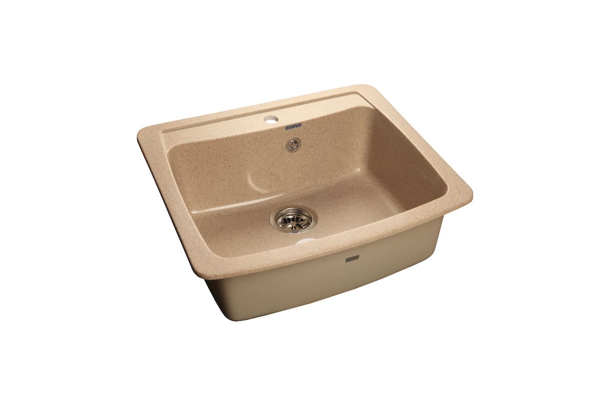 Композитная мойка GRANFEST Standart GF-S605 605х515 мм, песочный 302 ...