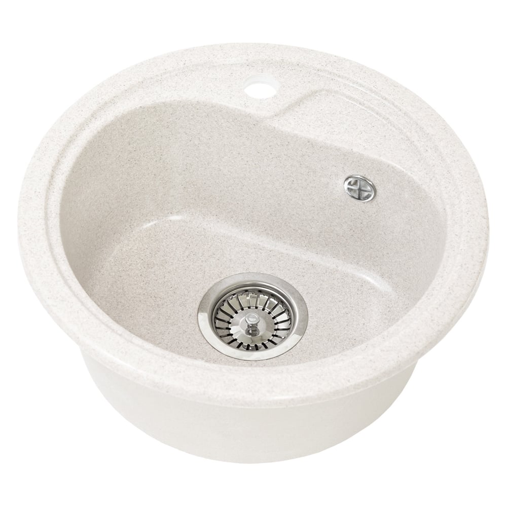 Круглая мойка GRANSTONES 450 мм, белый GS-04-331 - выгодная цена ...