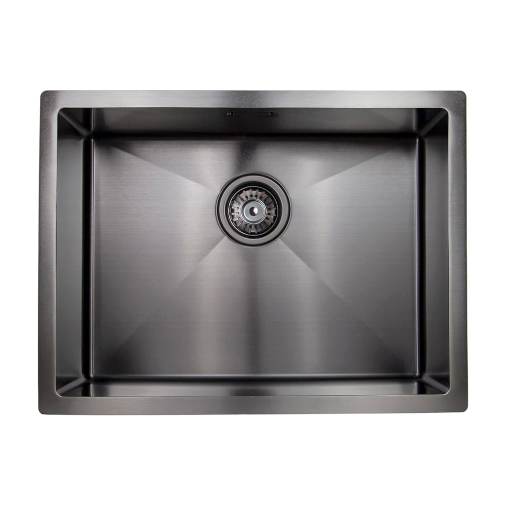 Нержавеющая мойка KAISER 580x440x2002.0+1.2 мм/Gun metal KSM-5845 ...