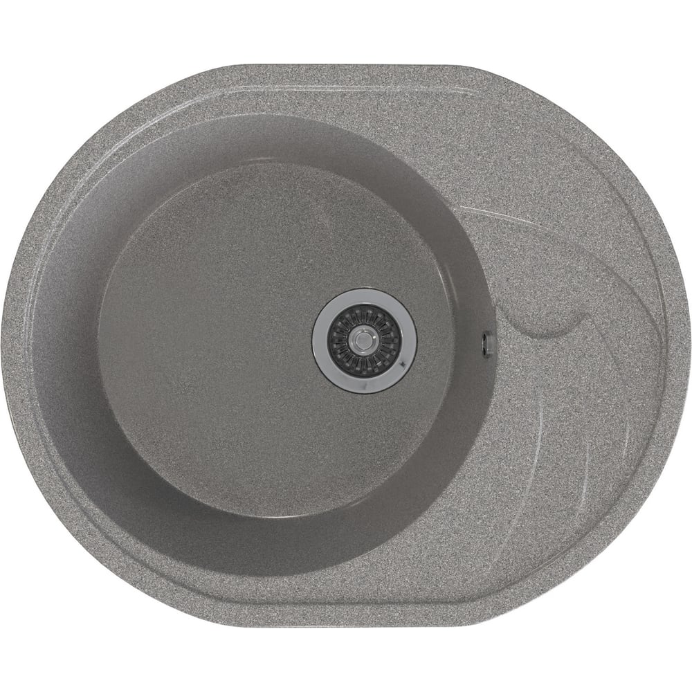 Мойка MIXLINE ML-GMS08 стандарт овальная с крылом, темно-серый 309 ...