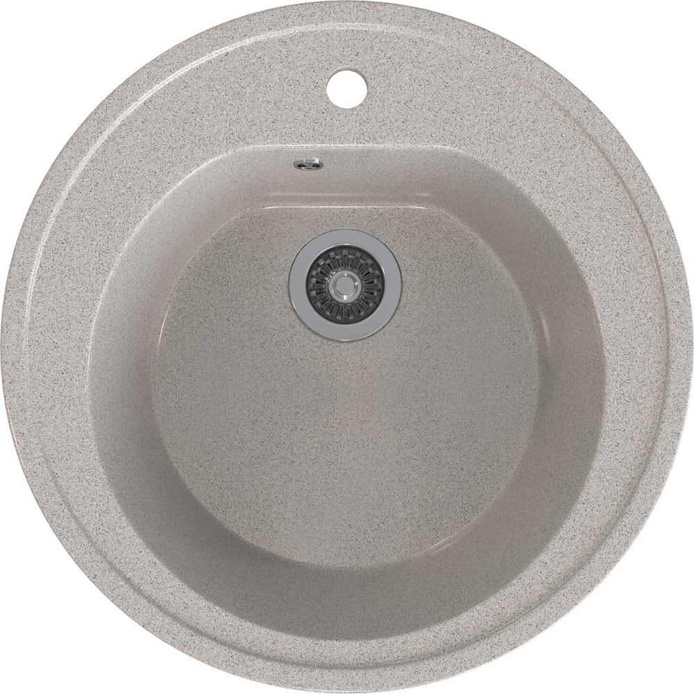 Мойкa MIXLINE ML-GMS02 стандарт круглая, светло-серый 310, 505 мм ...