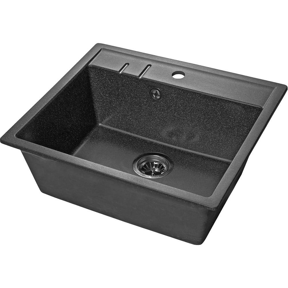 Мойка SANTREK AQUA SQUARE SA-S560 1 чаша 560х500 мм, графит-309, без ...