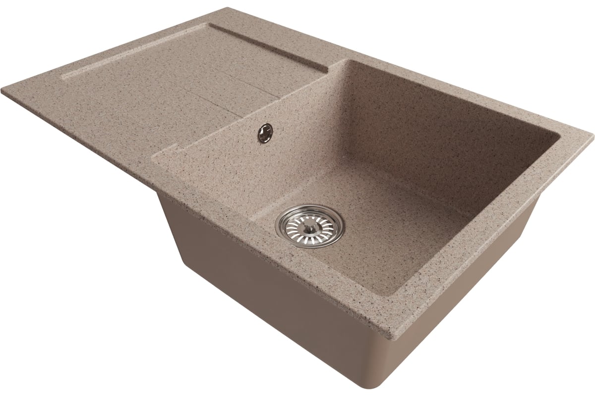 Мойкa MIXLINE ML-GM31 с крылом, песочная 302, 770x500x190 мм newх 552187 - выгодная цена, отзывы ...