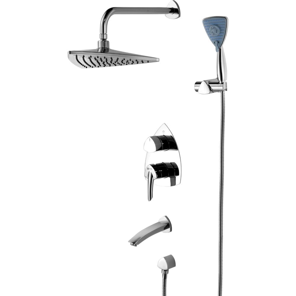 Смеситель Lemark Mars для ванны и душа, встраиваемый LM3522C - выгодная ...