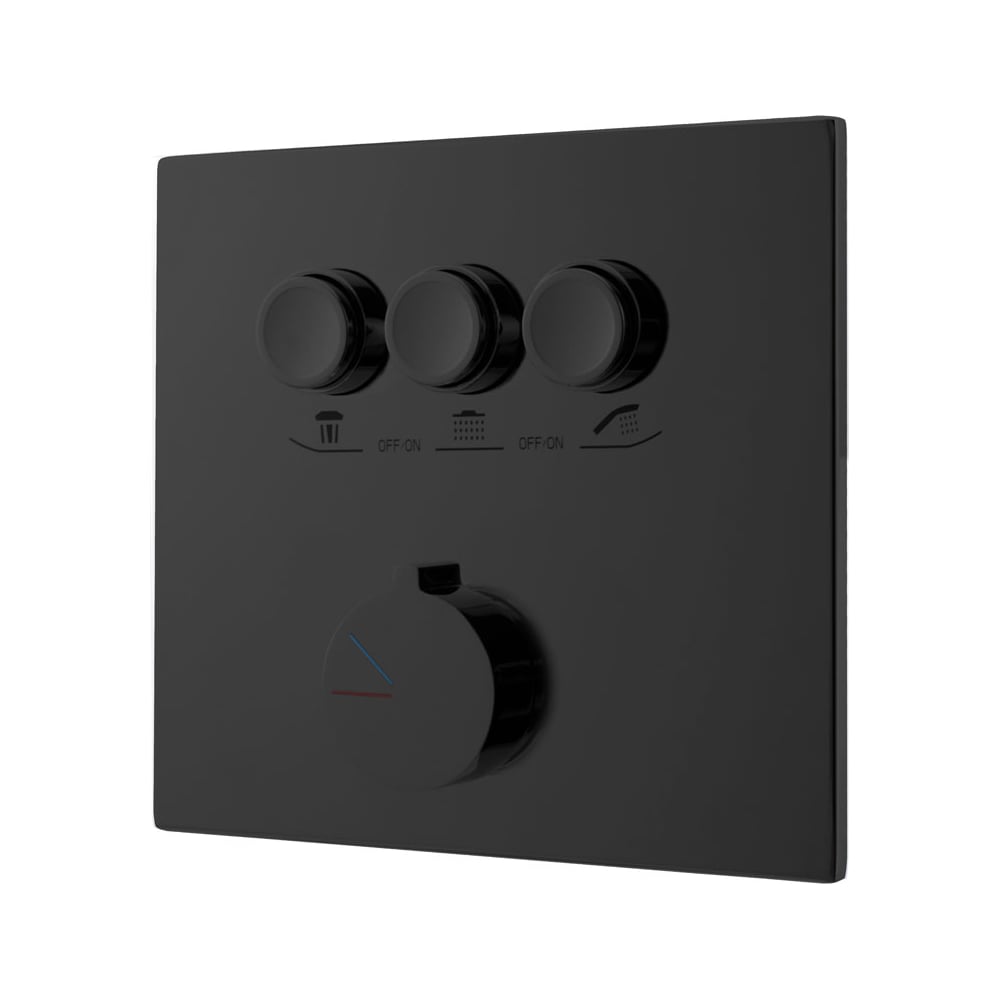 Встраиваемый смеситель для душа VINCEA трехфункциональный, черный VSCV-431MB - выгодная цена ...