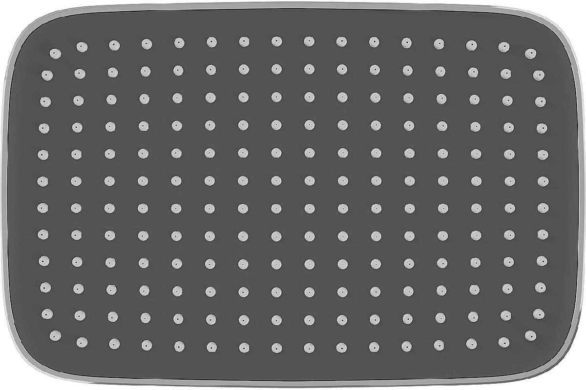 Душевая насадка IDDIS Esper, верхняя прямоугольная, хром с серым ...