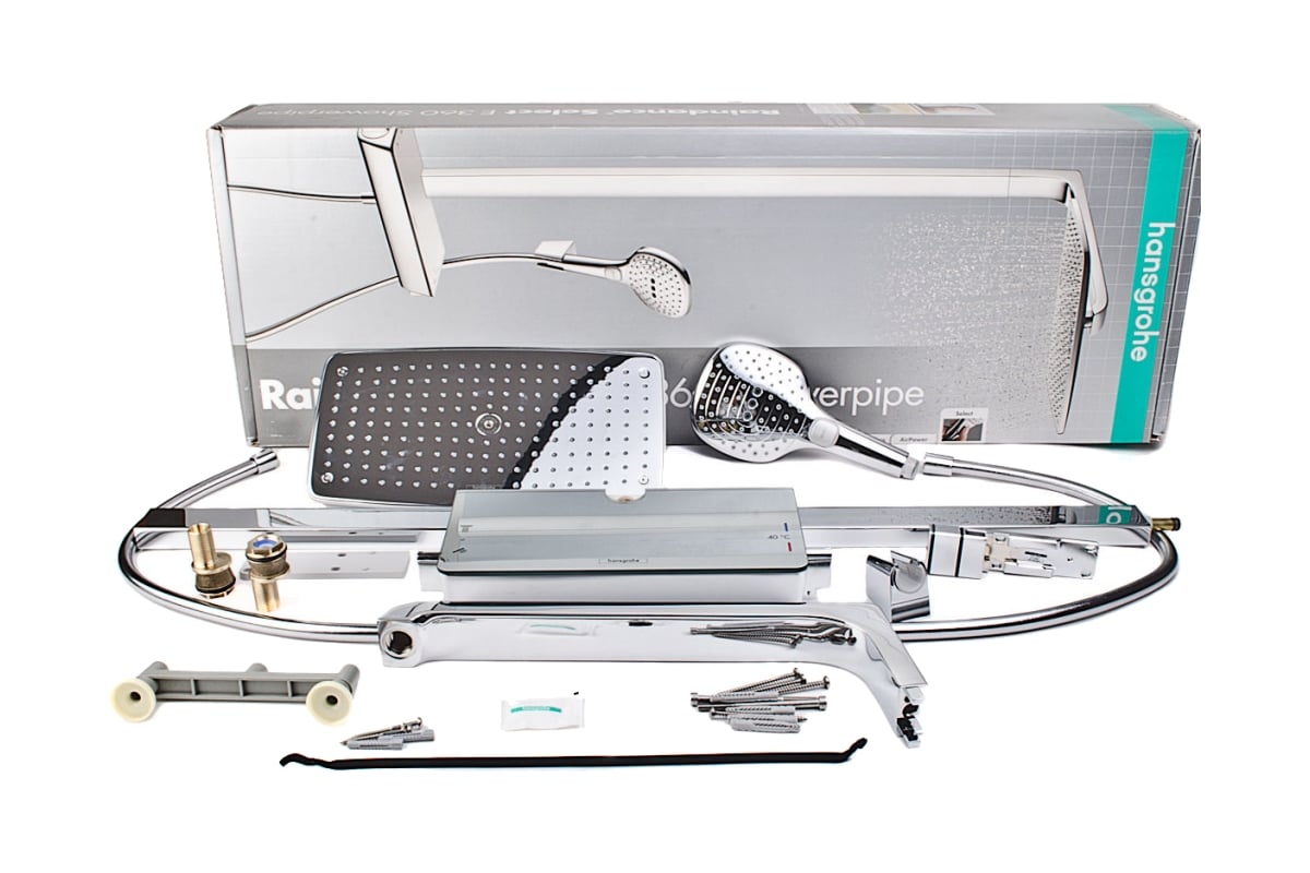 Душевая система HANSGROHE 27112000 Raindance Select Showerpipe 360 ...