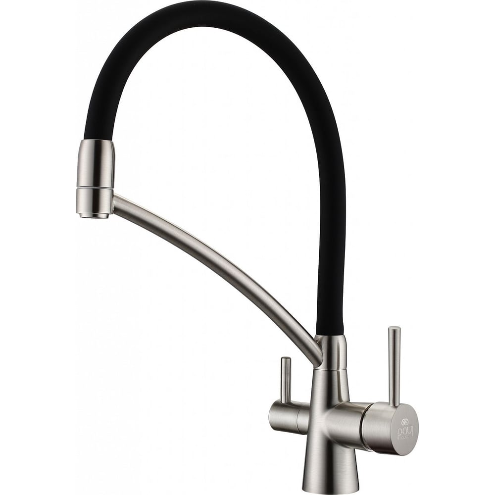 Смеситель для кухни Paulmark SIEGEN, брашированная сталь, Si213111-BS ...