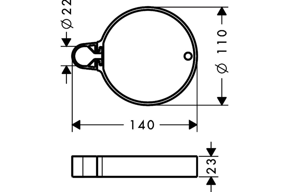 Мыльница HANSGROHE 28678000 Cassetta'C 00000008115 - выгодная цена ...