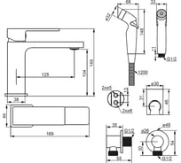 Смесители для раковины с гигиеническим душем - купить кран для ...