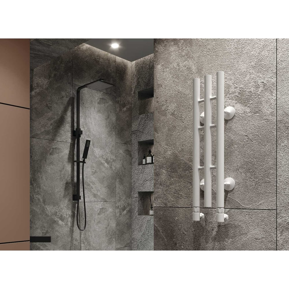 Водяной полотенцесушитель GUARDO STRETTO 600x140 с 3 перекладинами ...