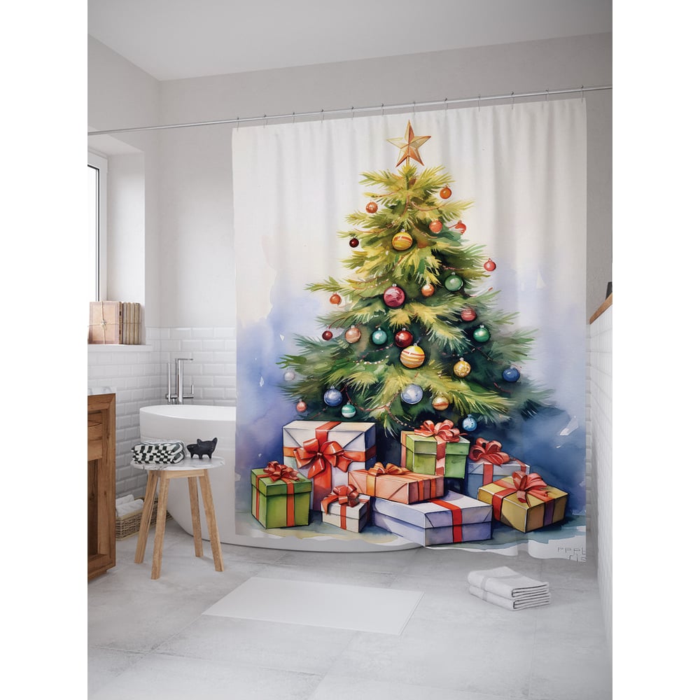 Штора для ванной JOYARTY "Сказочный праздник" sc_427882 - выгодная цена, отзывы, характеристики ...