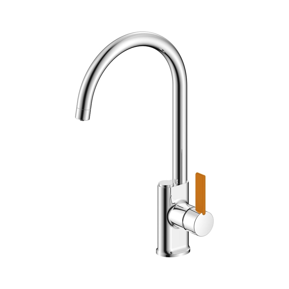 Смеситель для кухни ARGOTECH под питьевую воду BUTTON, хром/оранж, d-35 монтаж-гайка 41719 ...