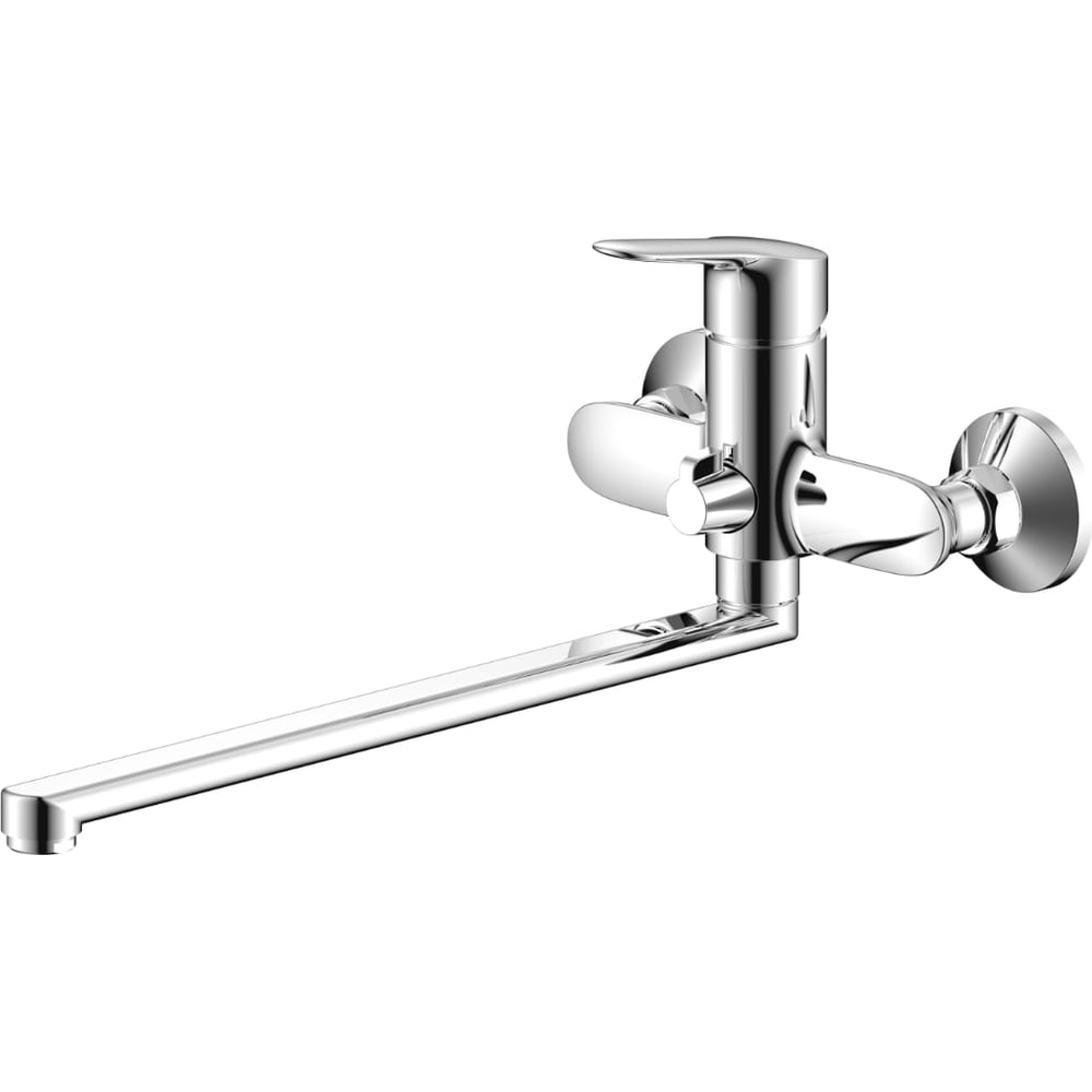 Смеситель для ванны и умывальника ARGOTECH AURA, d-35, керамбукса, L-обр. излив 350 мм 41992 ...