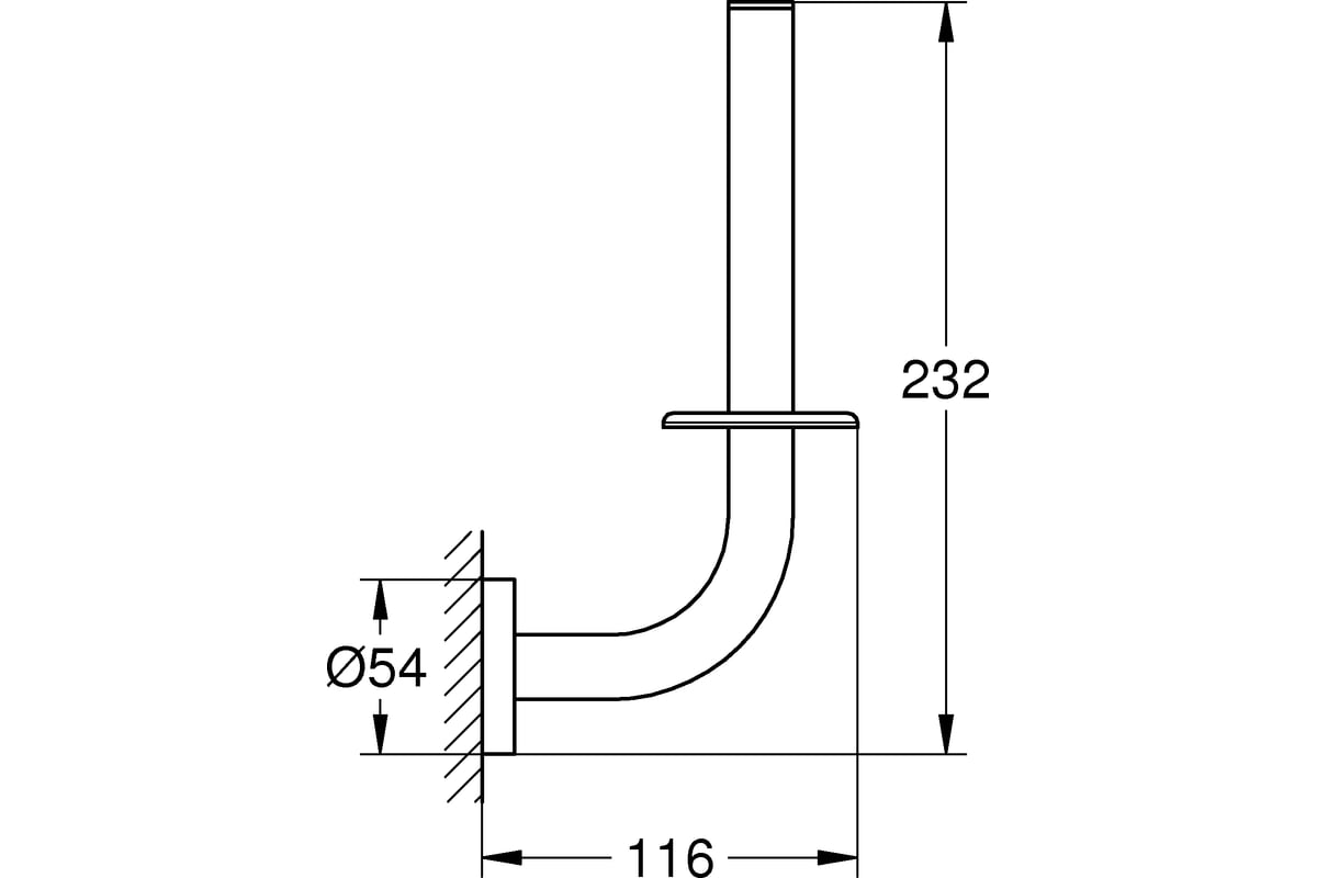 Держатель запасного рулона бумаги GROHE Essentials 40385001 - выгодная ...