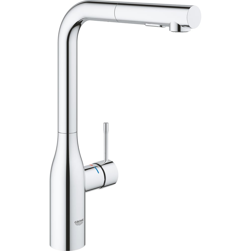 Однорычажный смеситель для мойки GROHE Essence New с выдвижным изливом ...