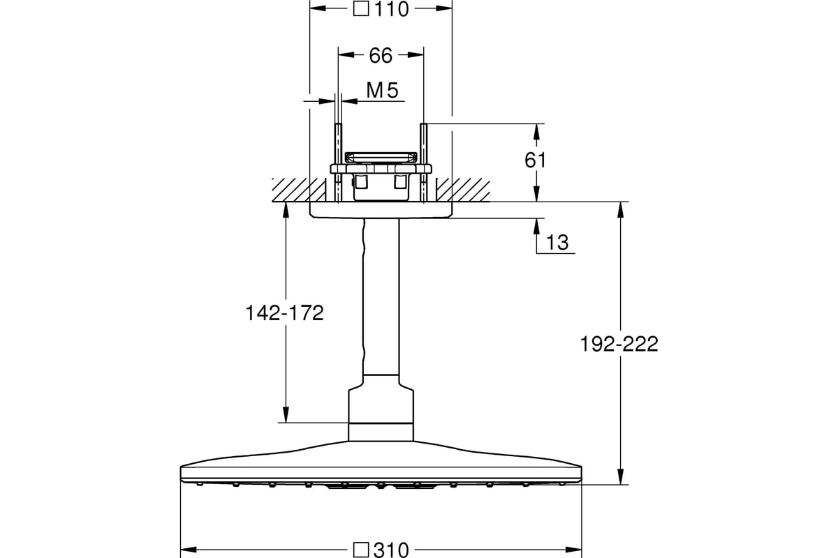 Набор GROHE Rainshower 310 SmartActive Cube 26481000 - выгодная цена ...
