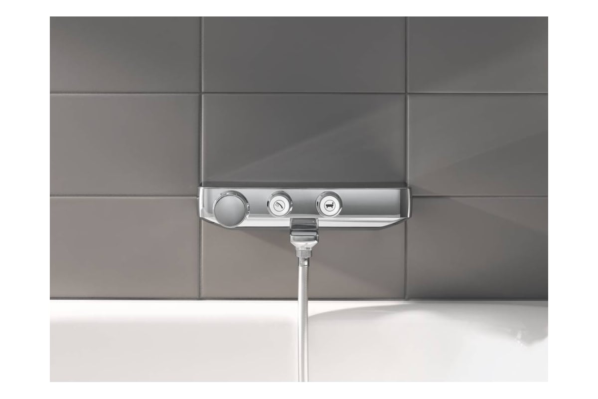 Термостат для ванны GROHE GRT SmartControl настенный монтаж, полочка, 2 ...
