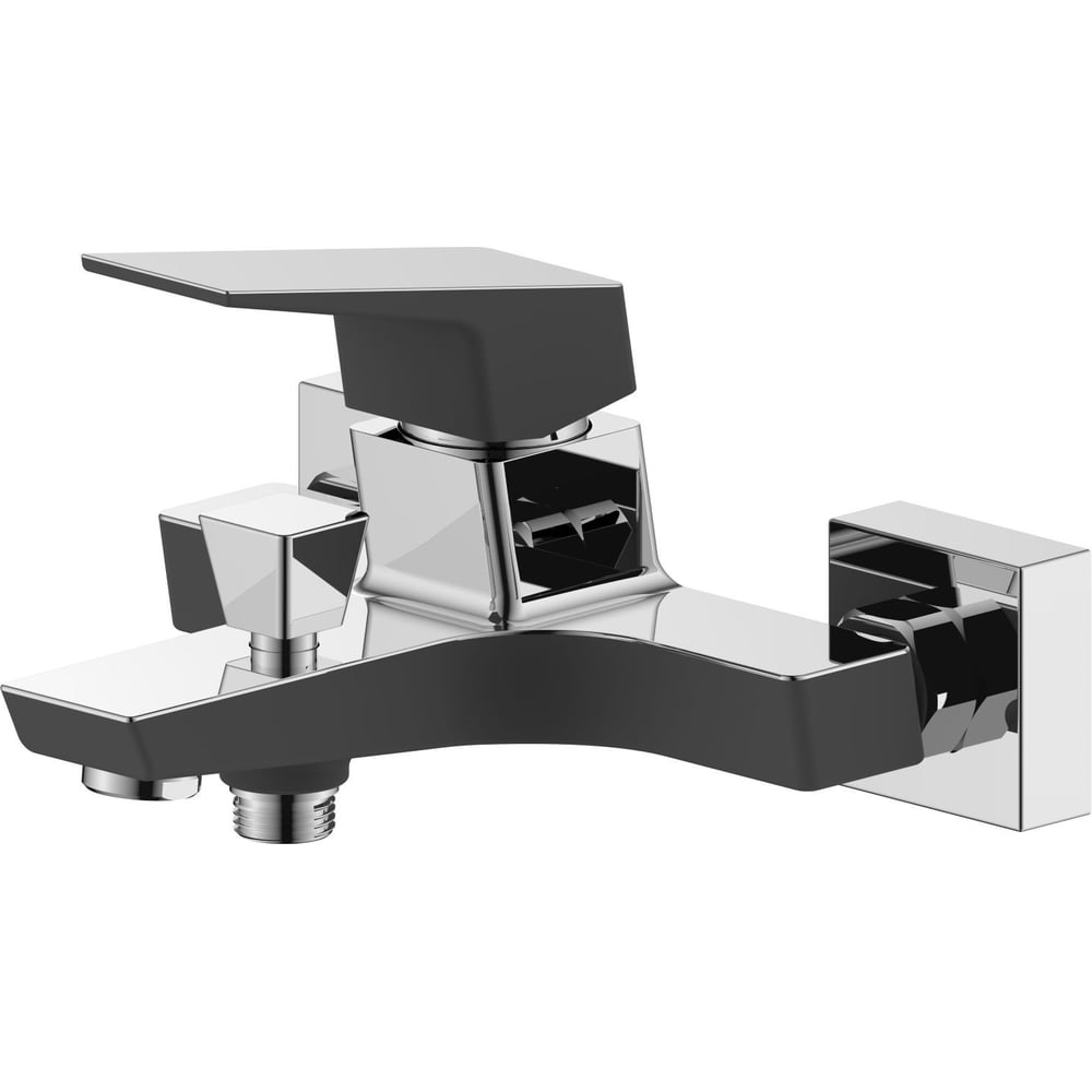 Смеситель для ванны ARGOTECH "tech" grano new, хром/чёрный, d-35 , 43301 - выгодная цена, отзывы ...