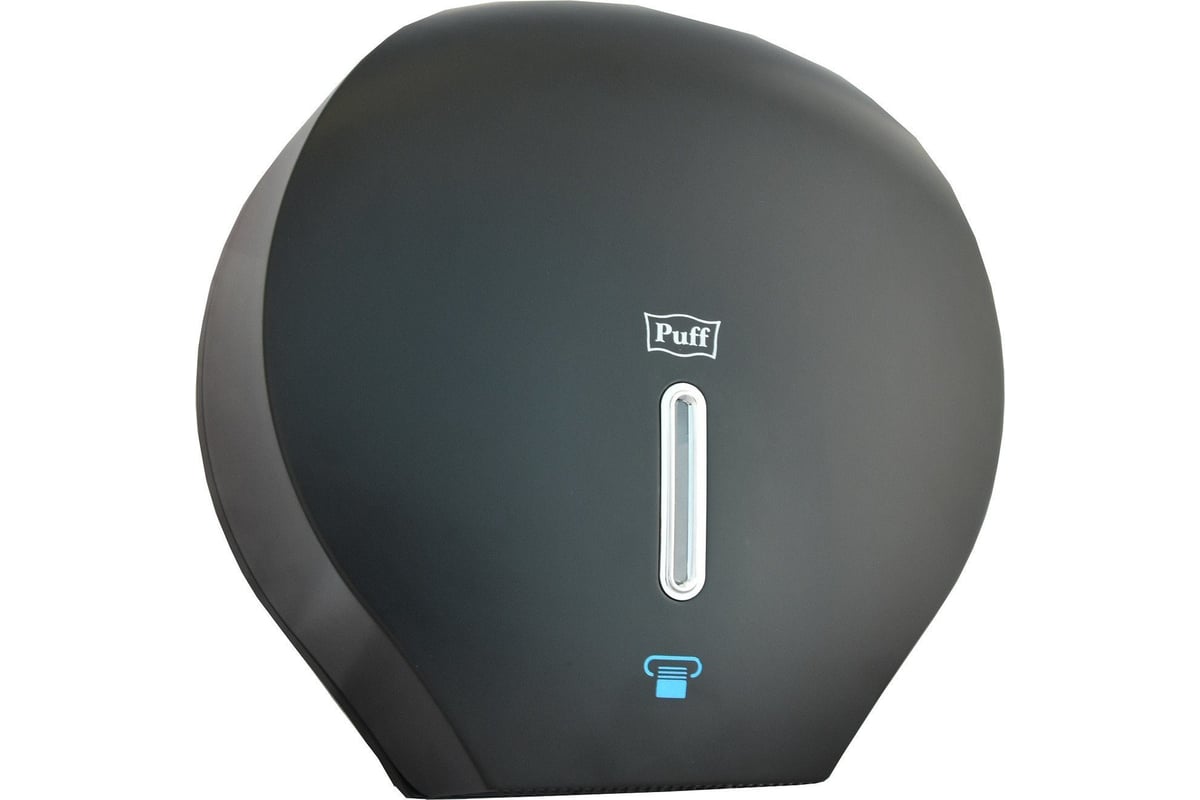 Диспенсер для туалетной бумаги Puff 7120Bl, пластиковый, черный 1402. ...
