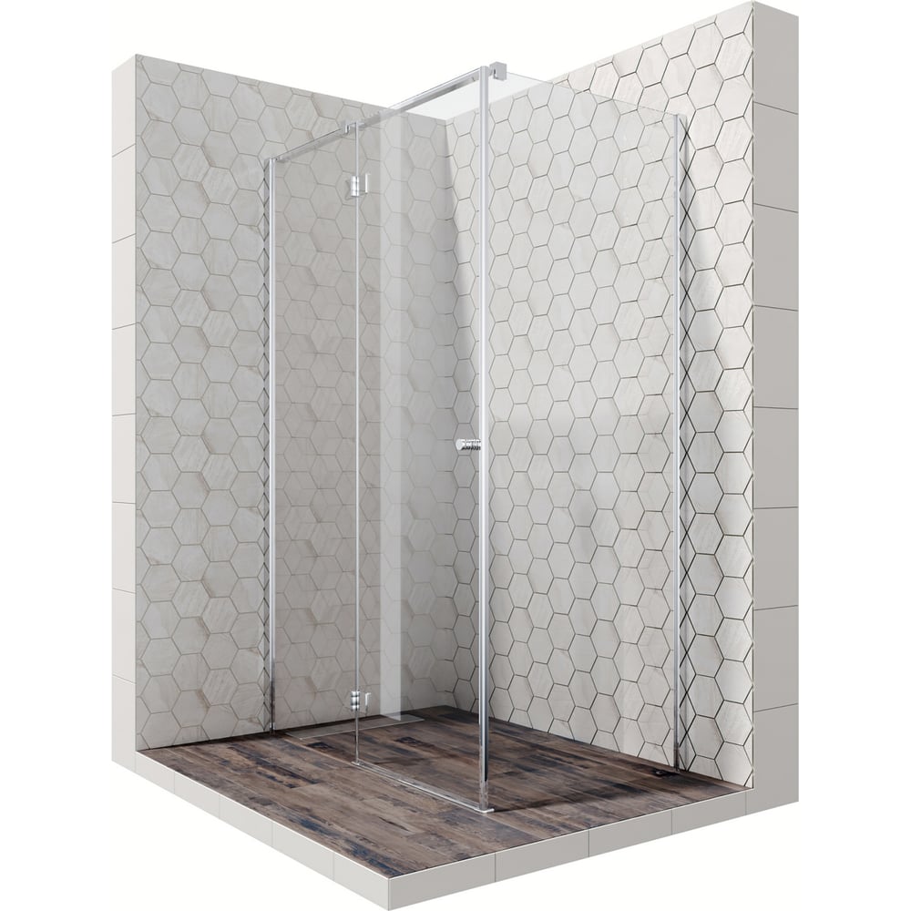 Душевой уголок 120x80 см с распашной дверью Ambassador Diamond ...