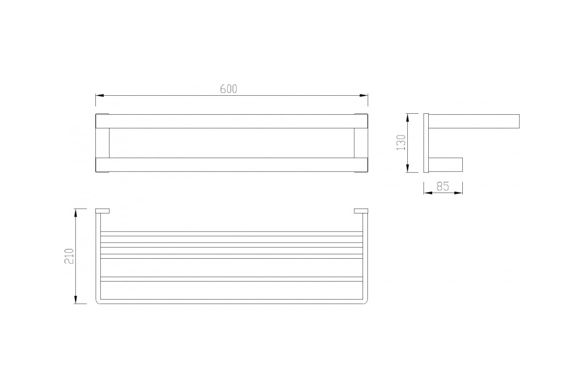 Полка для полотенец ABBER Westen золото матовое AA1758G - выгодная цена ...