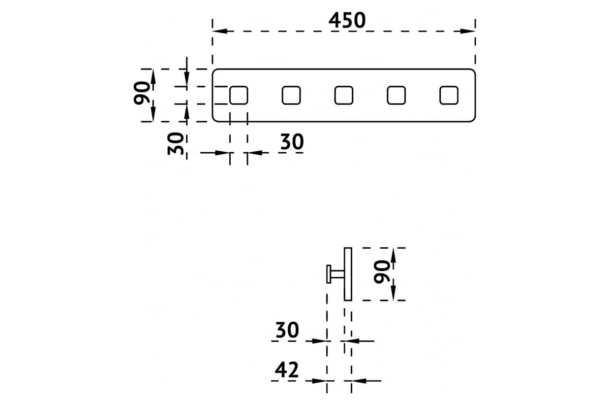 Вешалка ABBER Stein белая матовая AS1650 - выгодная цена, отзывы ...