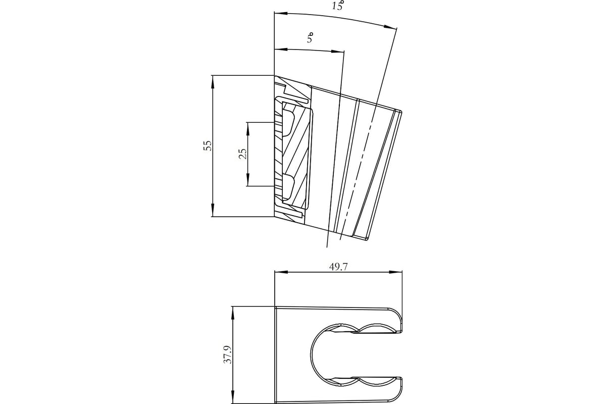 Держатель для лейки IDDIS хром матовый 080BC00i53 - выгодная цена ...