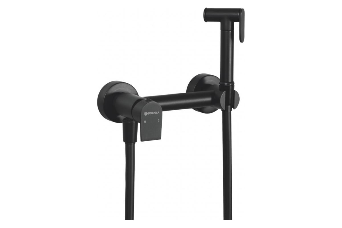 Смеситель с гигиеническим душем GROSS AQUA Bidet Evo настенный ...
