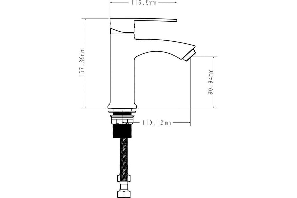 Смеситель для умывальника ECONOCE D35-A, серия 270 EC0270 - выгодная цена, отзывы ...