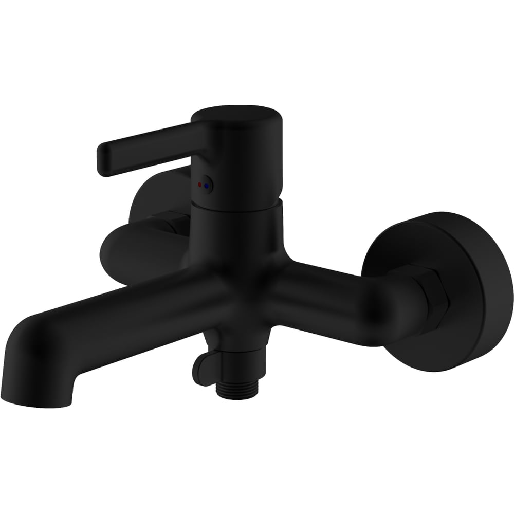 Смеситель для ванны VODA "Column Black" короткий излив CLM54B ...