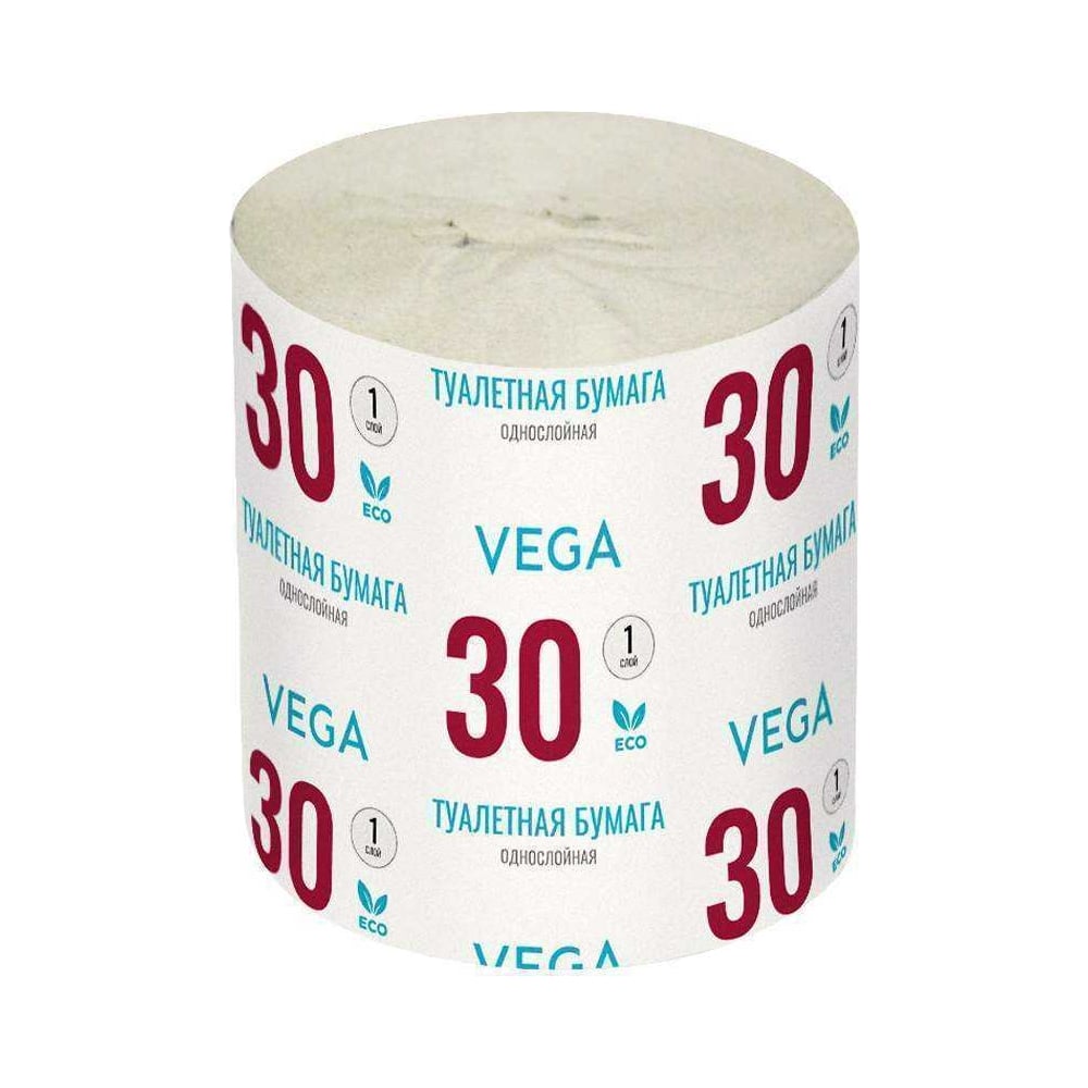 Туалетная бумага Vega 1 слой, 30 м/рул, серая 339242 - выгодная цена ...